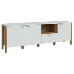 TV-Board FORTE Sideboards Gr. B/H/T: 191,1cm x 64,1cm x 41,6cm,, grau (mauvella eiche / secret grau)