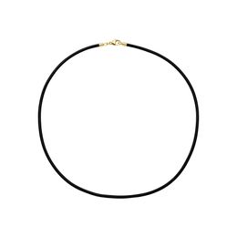 Kette ohne Anhänger Jobo Halsketten Gr. Gelbgold 333-Kautschuk, Länge: 45 cm, goldfarben (gelbgold 333) Damen Ketten ohne Anhänger