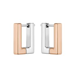 Paar Ohrstecker Lacoste "Schmuck Edelstahl Ohrrschmuck Ohrringe IMPRESSION" Gr. Edelstahl, rosegold (edelstahlfarben, roségoldfarben) Damen Ohrstecker