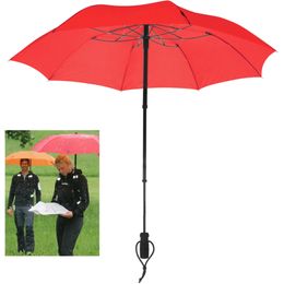 Taschenregenschirm Euroschirm "teleScope handsfree, rot" rot Regenschirme Taschenschirm Taschenschirme