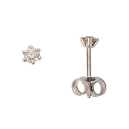 Paar Ohrstecker Firetti "Schmuck Geschenk Gold 750 Ohrschmuck Solitär" Ohrringe Gr. 0,2 ct P2 = erkennbare Einschlüsse, Weißgold 585-Diamanten, weiß (weißgoldfarben) Damen Ohrstecker