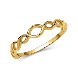 UNIQUE Goldring Schicker Ring 333er Gold verschlungen GR0136 (Größe: 60mm)