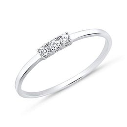 UNIQUE Diamantring 14K Weißgold Ring für Damen mit Brillanten von UNIQUE (Größe: 54mm)