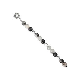 Kette ohne Anhänger Jobo Halsketten Gr. Materialmi, Länge: 45 cm, grau Damen Ketten ohne Anhänger