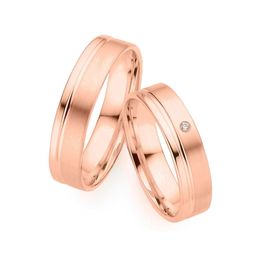 Phoenix Trauring PHÖNIX "Schmuck Geschenk Gold 333 Ehering LIEBE versch. Varianten" Fingerringe Gr. 49, ohne Brillant, Roségold 333, 5,0 mm, rosegold (roségoldfarben) Trauringe