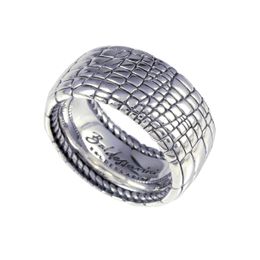 Silberring Baldessarini "Schmuck Geschenk, Herrenring Silber 925" Fingerringe Gr. 62, Silber 925 (Sterlingsilber), 12,2 mm, silberfarben (silberfarben, schwarz) Herren Fingerringe