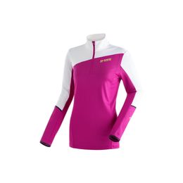 Funktionsshirt Maier Sports "Fast Flare W" Gr. 46, lila (dunkelviolett) Damen Shirts Funktionsshirts