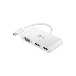 goobay USB-Verteiler USB-C Multiport Adapter HDMI / DisplayPort / VGA Buchsen (USB Verteiler