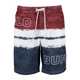 Badeshorts Buffalo Gr. L (52), N-Gr, blau (marine, rot) Herren Badehosen Badeshorts