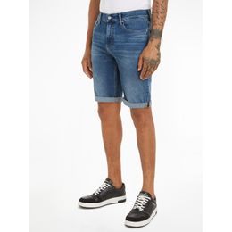Jeansshorts Calvin Klein Jeans "SLIM SHORT" Gr. 34, N-Gr, blau (denim medium) Herren Jeans Shorts