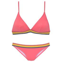 Triangel-Bikini Vivance Gr. 40, Cup C/D, rot (hummer) Damen Bikini-Sets Ocean Blue