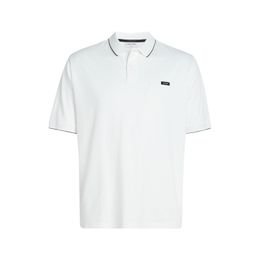 Calvin Klein Big&Tall Poloshirt CALVIN KLEIN BIG&TALL "BT-STRETCH PIQUE TIPPING POLO" Gr. XXXL, weiß (bright white) Herren Shirts Kurzarm
