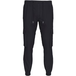Cargohose Calvin Klein Jeans Plus "PLUS SKINNY WASHED CARGO PANT" Gr. 4XL (60), N-Gr, schwarz (ck black) Herren Hosen Cargohosen