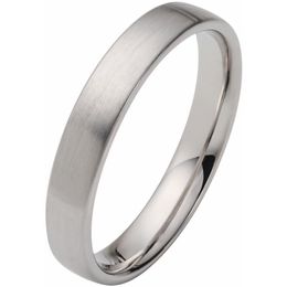 Trauring Firetti "Schmuck Geschenk Hochzeit Ehering "LIEBE"" Fingerringe Gr. 18, ohne Brillanten, Silber 925 (Sterlingsilber), 4 mm, silberfarben Trauringe