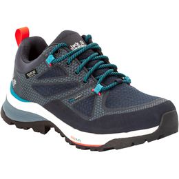 Wanderschuh Jack Wolfskin "FORCE STRIKER TEXAPORE LOW W" Gr. 41, blau (dark, blue, blue) Schuhe Damen