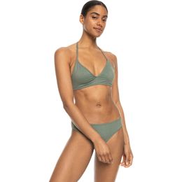 Triangel-Bikini Roxy "SHINY WAVE GZC0" Gr. M (38), N-Gr, grün (agave green) Damen Bikini-Sets Ocean Blue