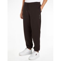 Sweatpants Tommy Jeans PLUS "TJM RLX NEW CLASSICS JOG EXT" Gr. 5XL, N-Gr, schwarz (black) Herren Hosen