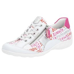 Schnürschuh Remonte Gr. 36, pink (weiß, fuchsia) Damen Schuhe Classic Schnürschuhe