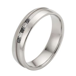 Trauring Firetti "Schmuck Geschenk Hochzeit Ehering "LIEBE"" Fingerringe Gr. 18, 0,1 ct SI = kleine Einschlüsse mit Brillanten, Silber 925 (Sterlingsilber), 5 mm, silberfarben Trauringe