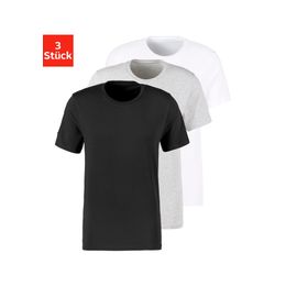 T-Shirt Bruno Banani Gr. XL, schwarz-weiß (schwarz, grau, meliert, weiß) Herren Shirts T-Shirts