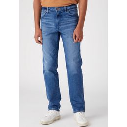 5-Pocket-Jeans Wrangler "River FREE TO STRETCH" Gr. 33, Länge 32, blau (smoke sea) Herren Jeans 5-Pocket-Jeans