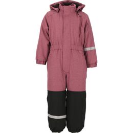 Schneeoverall ZIGZAG "Neverland" Gr. 104, EURO-Größen, rosa (rosa, schwarz) Kinder Overalls Kinder-Outdoorbekleidung
