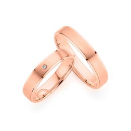 Phoenix Trauring PHÖNIX "Schmuck Geschenk Gold 333 Ehering LIEBE versch. Varianten" Fingerringe Gr. 49, ohne Brillant, Roségold 333, 4,0 mm, rosegold (roségoldfarben) Trauringe