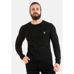 Cipo & Baxx Strickpullover CIPO & BAXX Gr. XXL, schwarz Herren Pullover Strick-Kick