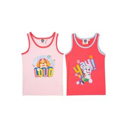 United Labels® Unterhemd Paw Patrol Unterhemd für Mädchen Rosa/Pink (2er Pack)