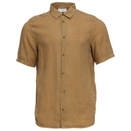 Mazine - Leland Linen Shirt - Hemd Gr S braun/beige