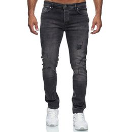 Reslad Destroyed-Jeans Reslad Jeans Herren Destroyed Slim Fit Herren-Hose Jeanshose Männer Destroyed Look Stretch Slim Fit Jeans