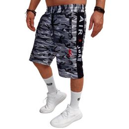 RMK Shorts Herren Short shorts Bermuda 3/4 sport Fitness uni tarn Capri Hose kurz Sommer