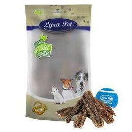 5 kg LYRA PET® Rinderpansen 12 - 15 cm + Tennis Ball