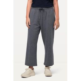 Ulla Popken Culotte Sweat-Culotte knielang Komfortbund Biobaumwolle