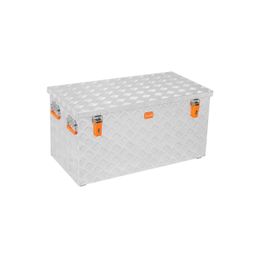 ALUBOX Aufbewahrungsbox aus Aluminiumriffelblech massiv Transportkiste (180 Liter)
