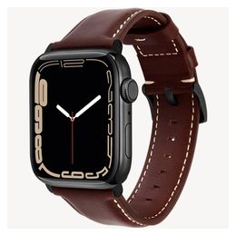 wiiuka Smartwatch-Armband tiime Armband aus Leder für die Apple Watch Serie 1-8