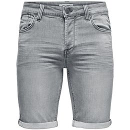 ONLY and SONS ONSPly Life Reg D Blue Slim Fit Short grau in L