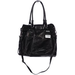 Vera Pelle Damen Handtasche, schwarz, Gr.