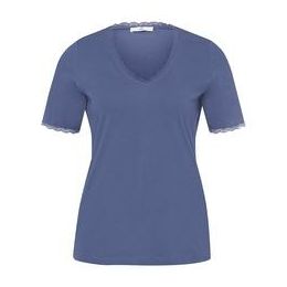 V-Shirt 1/2-Arm Emilia Lay blau, 42