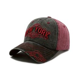 Sporty Baseball Cap New York Classic Vintage Retro Baseballcap mit Belüftungslöchern