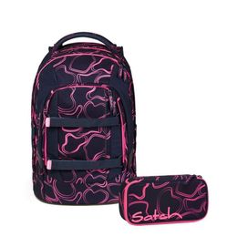 Satch Schulranzen Schulrucksack-Set PACK Pink Supreme 2-teilig (2-teilig)