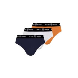 WESTMARK LONDON Slip 'BRIEF' Herren Größe M marine / orange / weiß