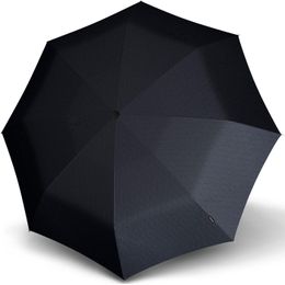 Knirps® Taschenregenschirm T.400 Extra Large Duomatic, pattern, mit großem Schirmdach für 2 Personen, schwarz