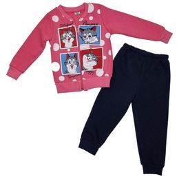 Girls Fashion Sweatanzug Sweatanzug Freizeitanzug Jogginganzug Mädchen ks5209