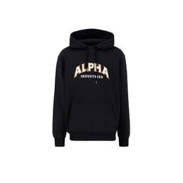 Alpha Industries Sweatshirt 'College' Herren Größe L orange / schwarz / weiß