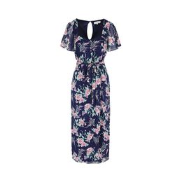 LolaLiza Kleid Damen Gr&ouml;&szlig;e 48 navy / mint / rosa / wei&szlig; Winterkleid