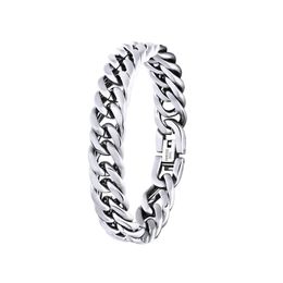 Lucardi Bracelet male Silver size 19