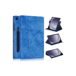 Wigento Tablet-Hülle Für Samsung Galaxy Tab A9 Plus 360 Grad Rotation Kunst-Leder Tasche