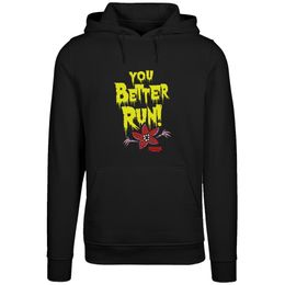 F4NT4STIC Sweatshirt 'Stranger Things You Better Run Netflix TV Series' Herren Gr&ouml;&szlig;e L gelb / rosa / rot / schwarz