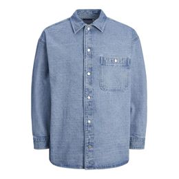 Jack & Jones JACK & JONES Hemd 'JORSantorini' Herren Größe XL blue denim